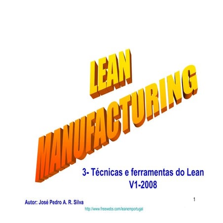 Lean manufacturing 3-técnicas e ferramentas | PDF