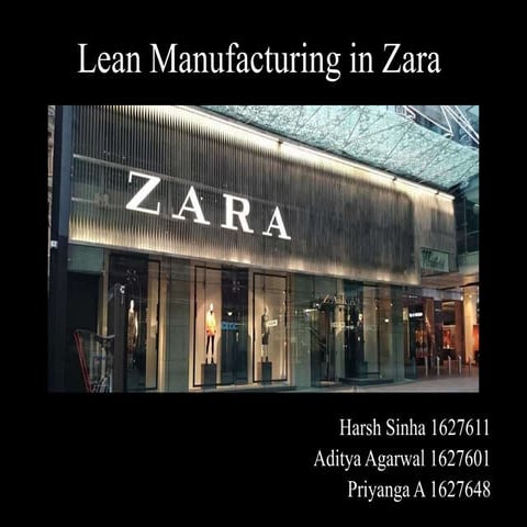 Lean manufacturing in zara | PPTX