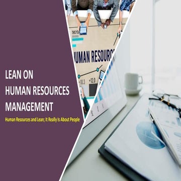 Lean on Human Resources Management | PDF