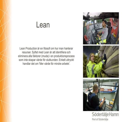 Lean presentation för Norrköping hamn | PPTX
