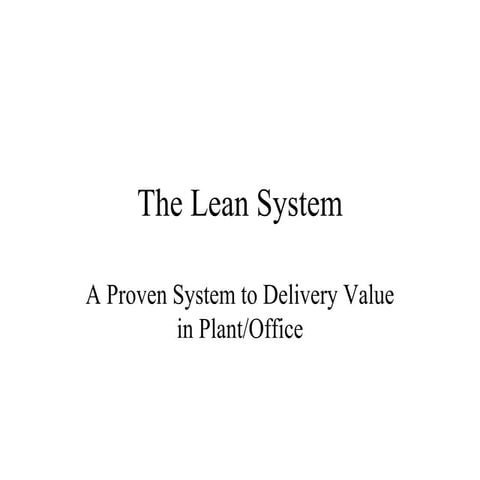 Lean Principles | PPT