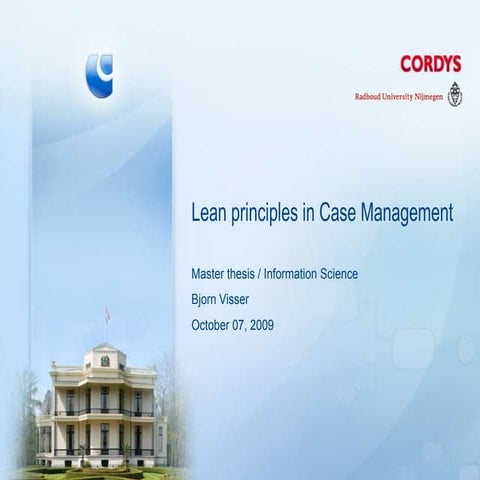 Lean Principles In Case Management | PPTX