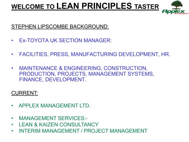 Level 2 certificate in lean organisation management techniques ...