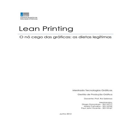 Lean printing e as iso | PDF