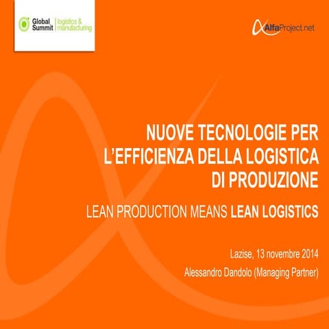Lean production means lean logistics | PDF