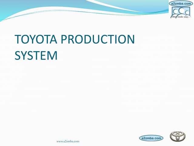 Toyota production system | PPT