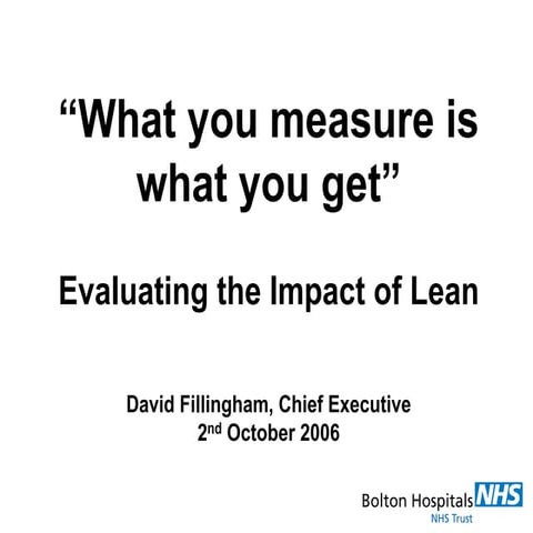 Lean Results from Bolton | PPT