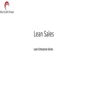 Lean in sales | PPT | Free Download