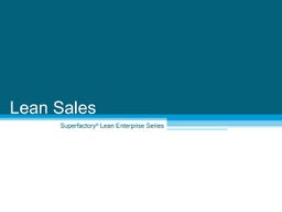 Lean Sales Method Cap Do | PPT