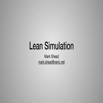Lean simulation slides | PPT
