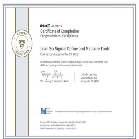 Lean six sigma - define and measure tools | PPTX