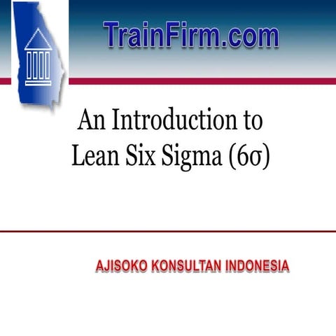 Lean 6 sigma | PPTX