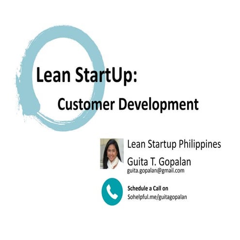 Lean StartUp: Basics of Customer Discovery & Development | PPT