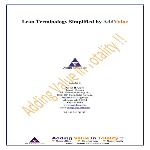 Lean Terminology | PDF