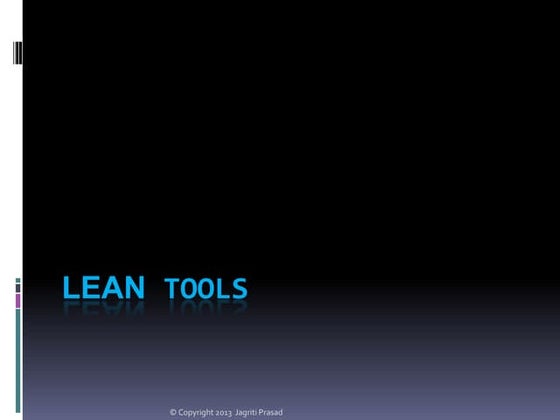 BASICS OF LEAN MANUFACTURING | PPT