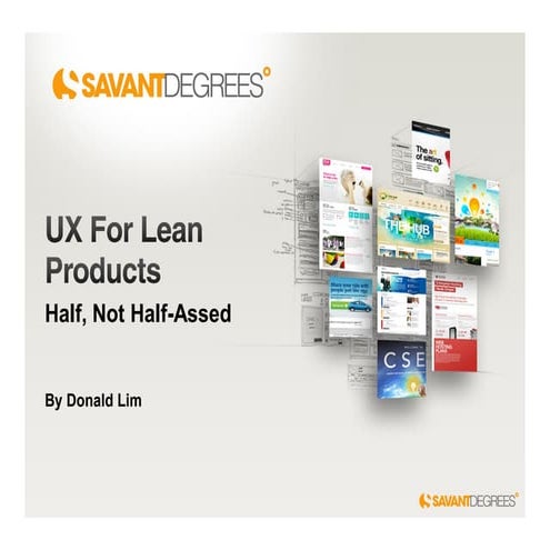 UX for Lean Products | PPT