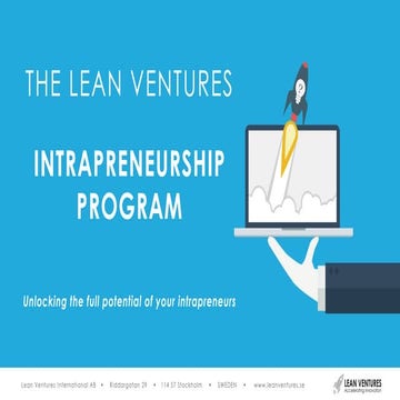 Lean Ventures Intrapreneurship Program | PDF