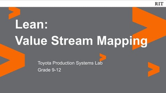 value stream mapping | PPTX