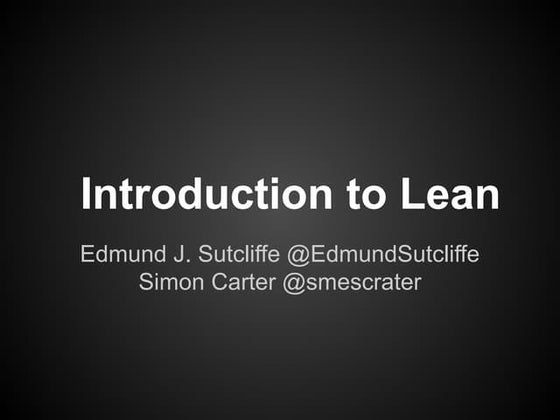 Lesson 9 - Lean Maturity Matrix | PPT