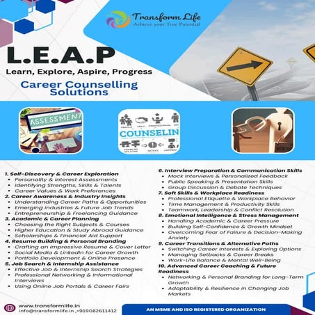 LEAP Career Counselling solutions for Students and working ...