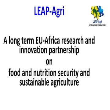 Leap Agri Era Net Cofund Presentation Ppt
