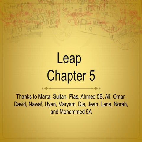 Leapchapter5 | PPT