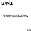 LeapFILE Admin Overview
