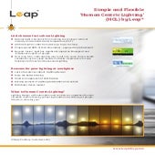 Simple and Flexible Human Centric Lighting - HCL by Leap
