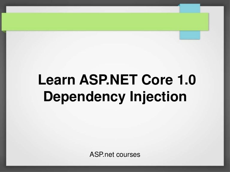 Learn Aspnet Core 10 Dependency Injection