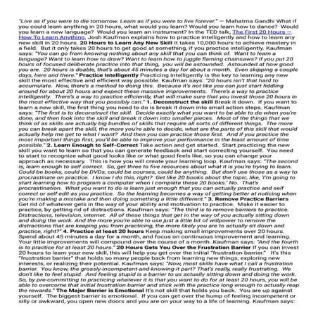 How to learn quickly | PDF