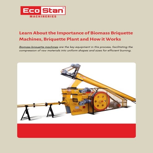 Learn About the Importance of Biomass Briquette Machines, Briquette ...