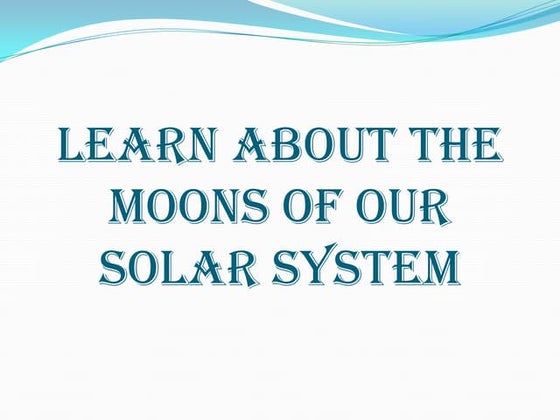 Solar system planets chart | PPT