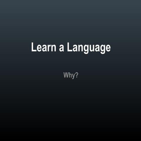 Learn a language | PPT