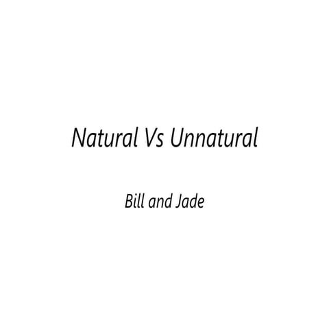 Lear natural vs unnatural | PPT