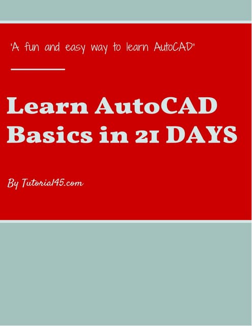 Auto cad manual | PDF | Operating Systems | Computer Software and ...