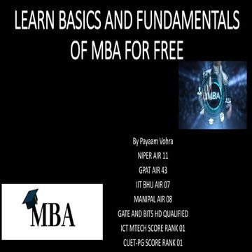 LEARN BASICS AND FUNDAMENTALS OF MBA FOR FREE.pptx