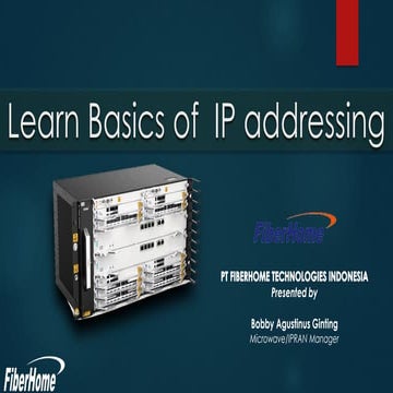 Learn Basics Of Ip Addressing Ppt