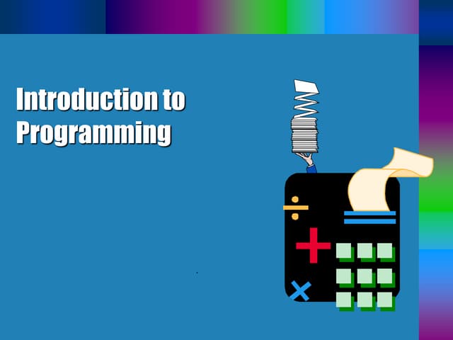 Introduction to QBASIC programming and basics | PPTX