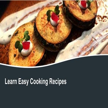 Learn easy cooking recipes | PPT