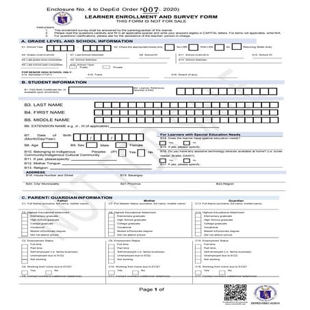 Learner enrollment-and-survey-form | PDF