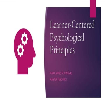 Learner - Centered Psychological Principles (LCP) | PPTX