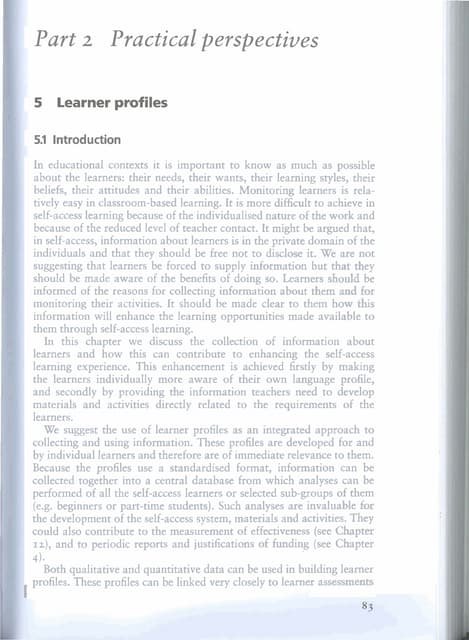Learner profile | PPTX