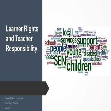 Learner rights and teacher responsibility | PPT