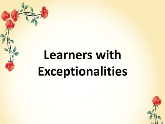 Understanding Categories of Exceptionalities.pptx | Brain and Nervous System Disorders ...