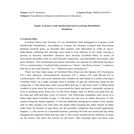 Learners with Intellectual and Learning disabilities Summary.docx