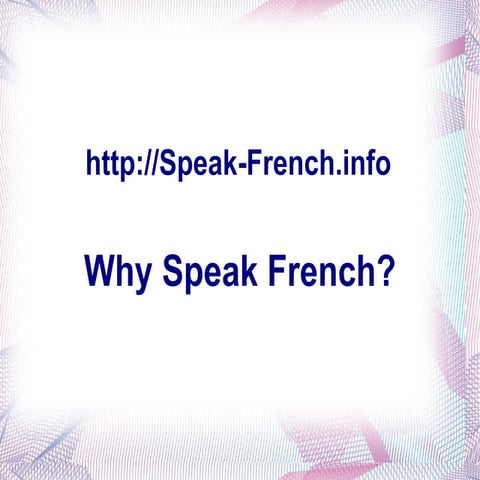 Speak French | ODP | Travel Preparation and Advice | Travel