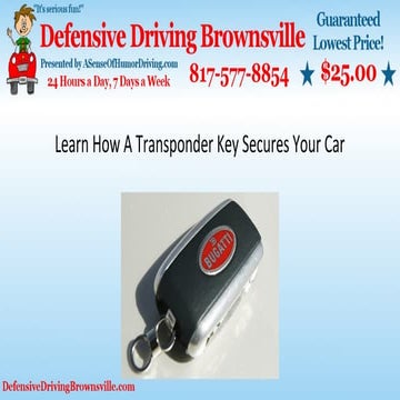 Learn how a transponder key secures your car | PPT