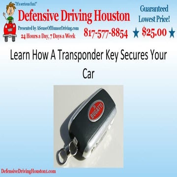 Learn how a transponder key secures your car | PPT | Computer ...
