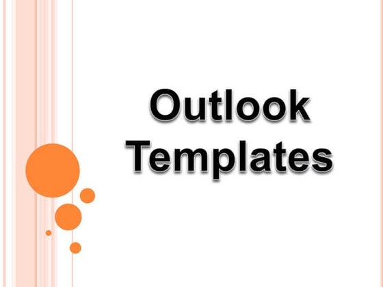 How to create Outlook Form with example | PPT