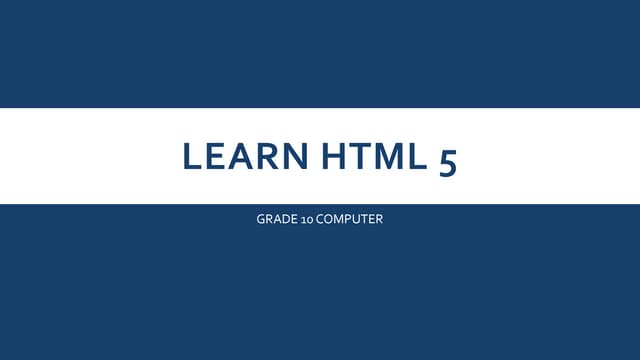 Grade 5 COMPUTER | PPTX